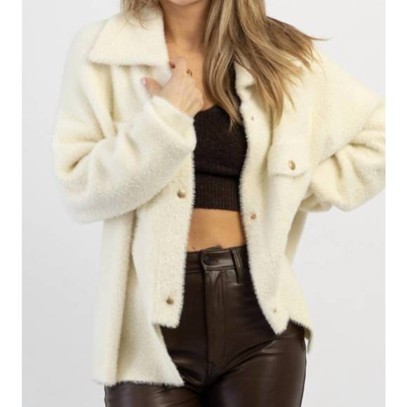 BUCKETLIST | Jackets & Coats | New Bucketlist Frankie Soft Fur Shacket ...